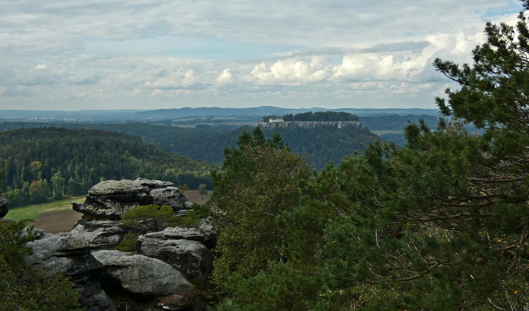 Blick auf die Festung Königstein Foto & Bild | sächsische schweiz ...