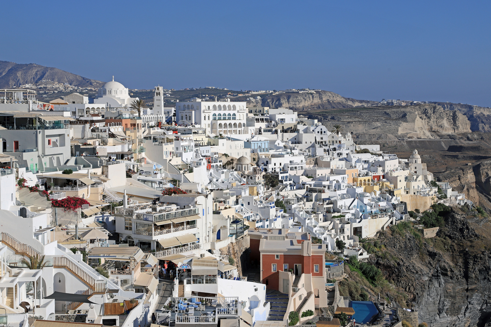 Blick auf Fira Foto & Bild | architektur, europe, greece Bilder auf ...