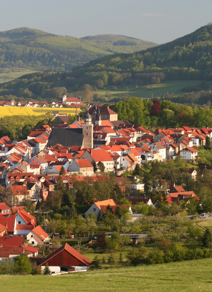 Blick auf Geisa / Rhön Foto & Bild | deutschland, europe, thüringen ...