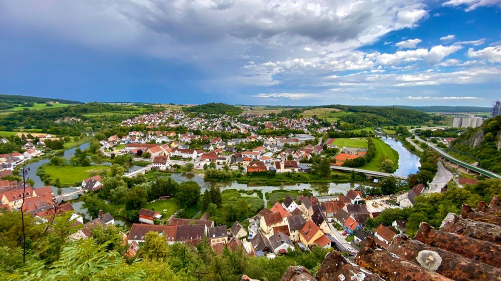 Blick auf Harburg (Schwaben) an der Wörnitz Bayern Foto & Bild | Bilder ...