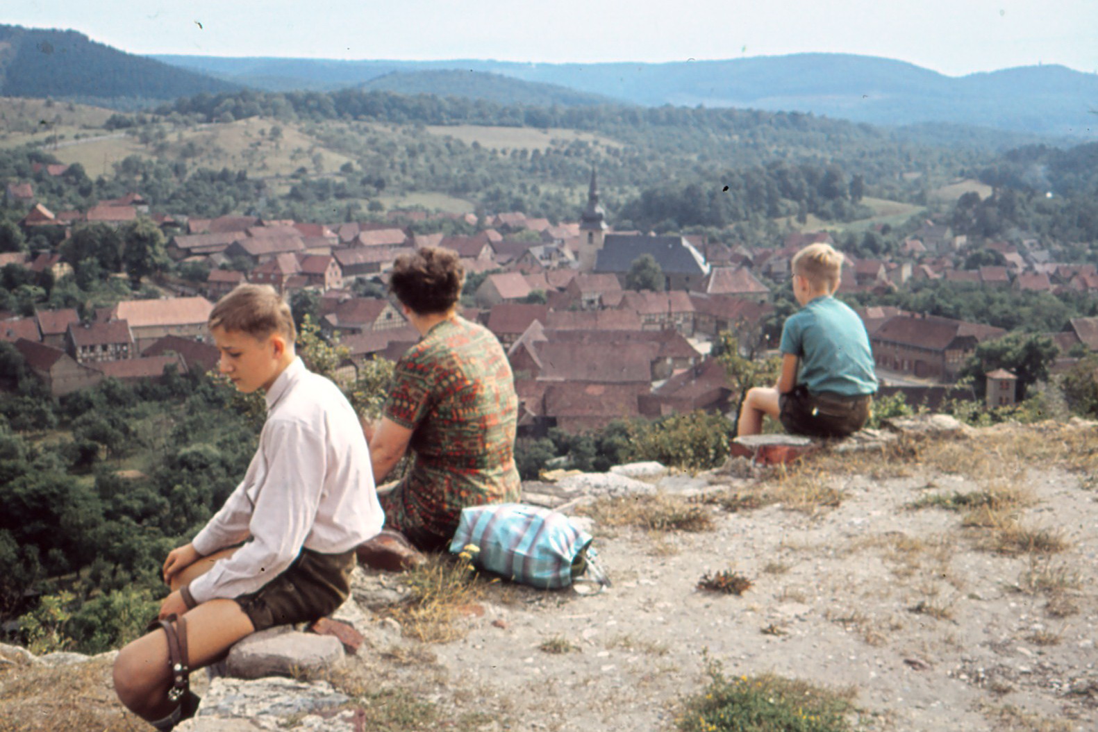 Blick auf Heimburg 1964 (seit 2010 Ortsteil von Blankenburg/Harz) Foto ...