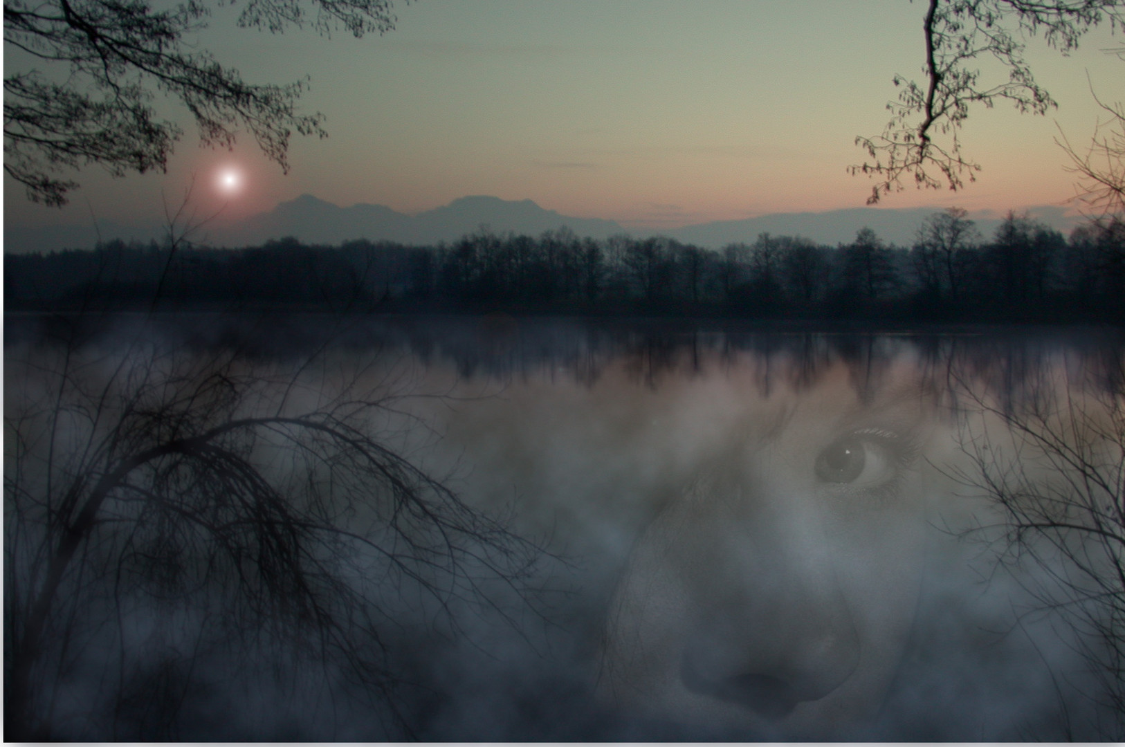 Blick aus dem See Foto & Bild | fotomontage, fantasy mystery, surreal Bilder auf fotocommunity