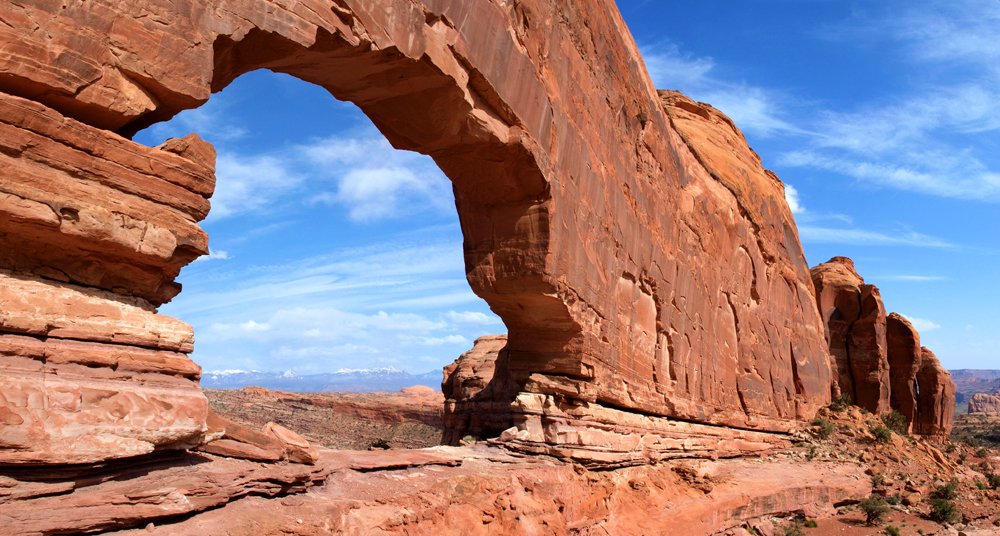 Blick durch den Jeep Arch. Foto & Bild | north america, united states ...