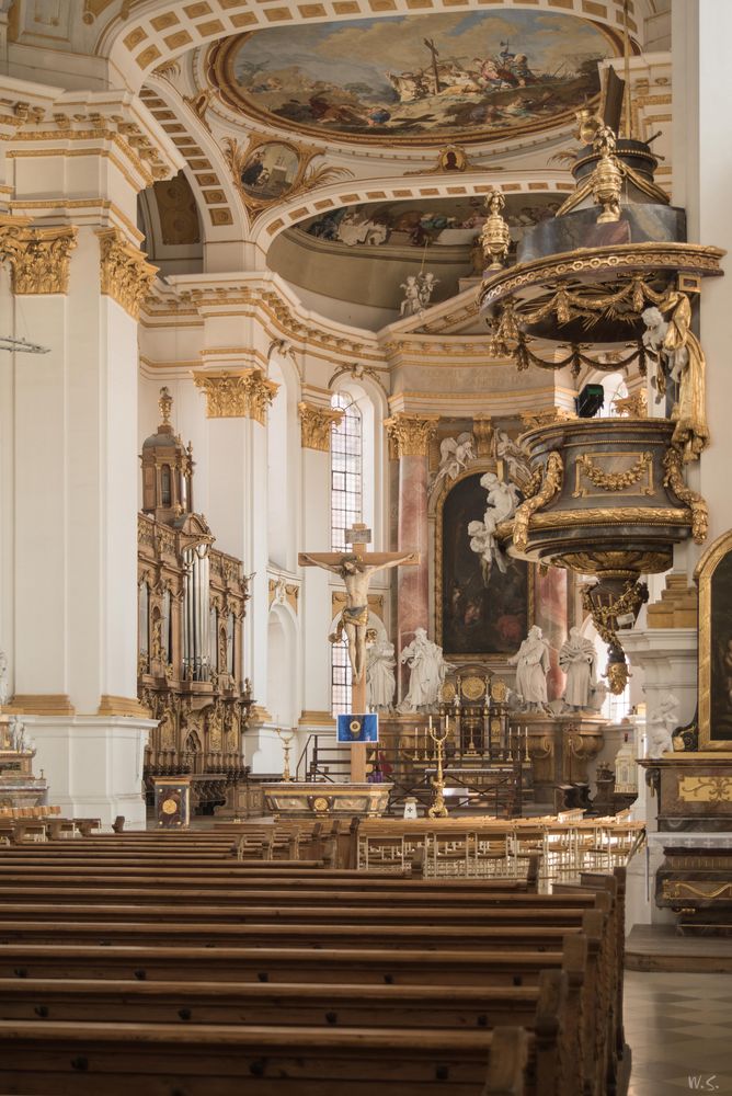 Blick in die Klosterkirche Wiblingen Foto & Bild | architektur, sakralbauten, innenansichten ...