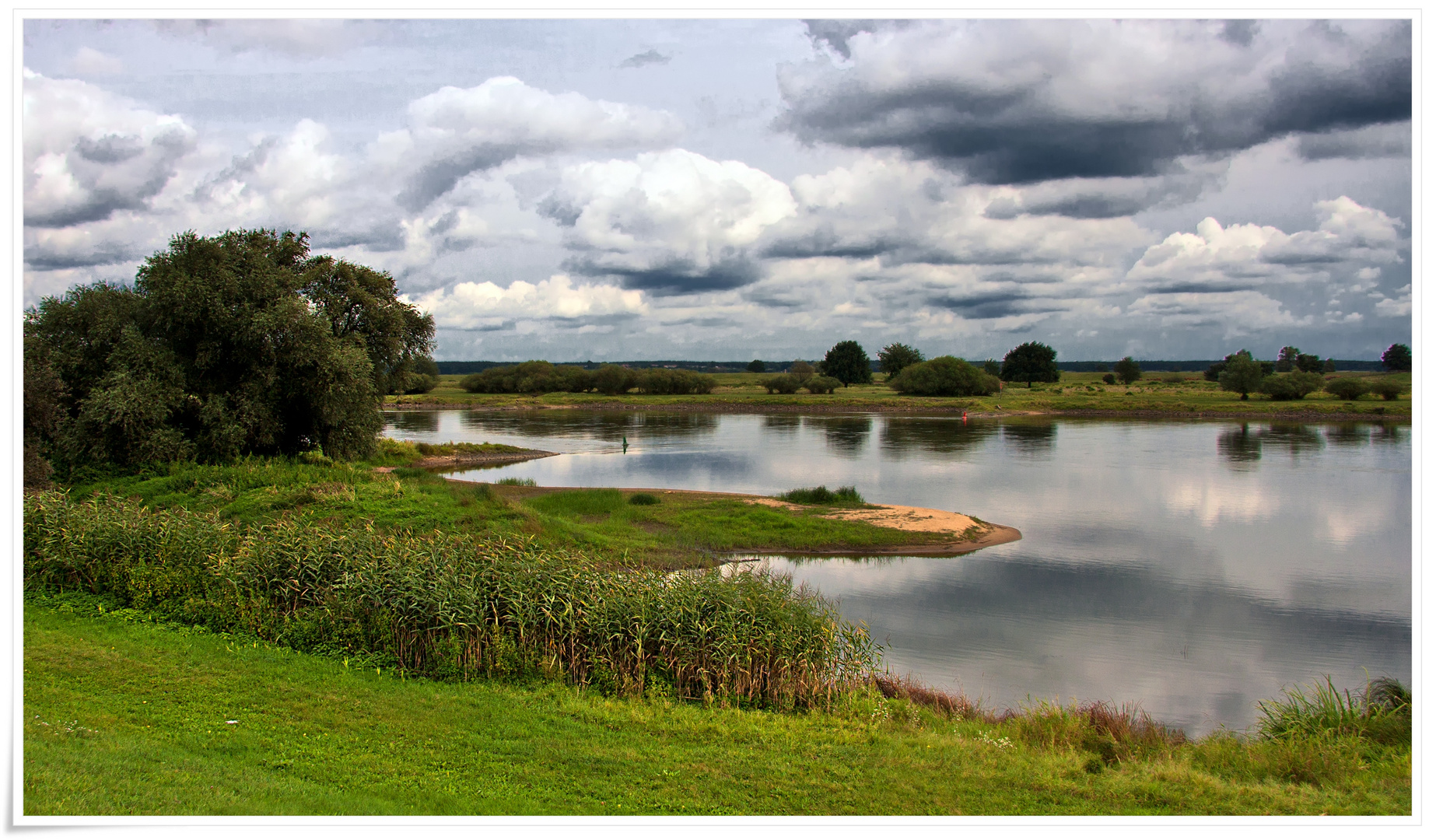 Blick über die Oder Foto & Bild | deutschland, europe, brandenburg ...