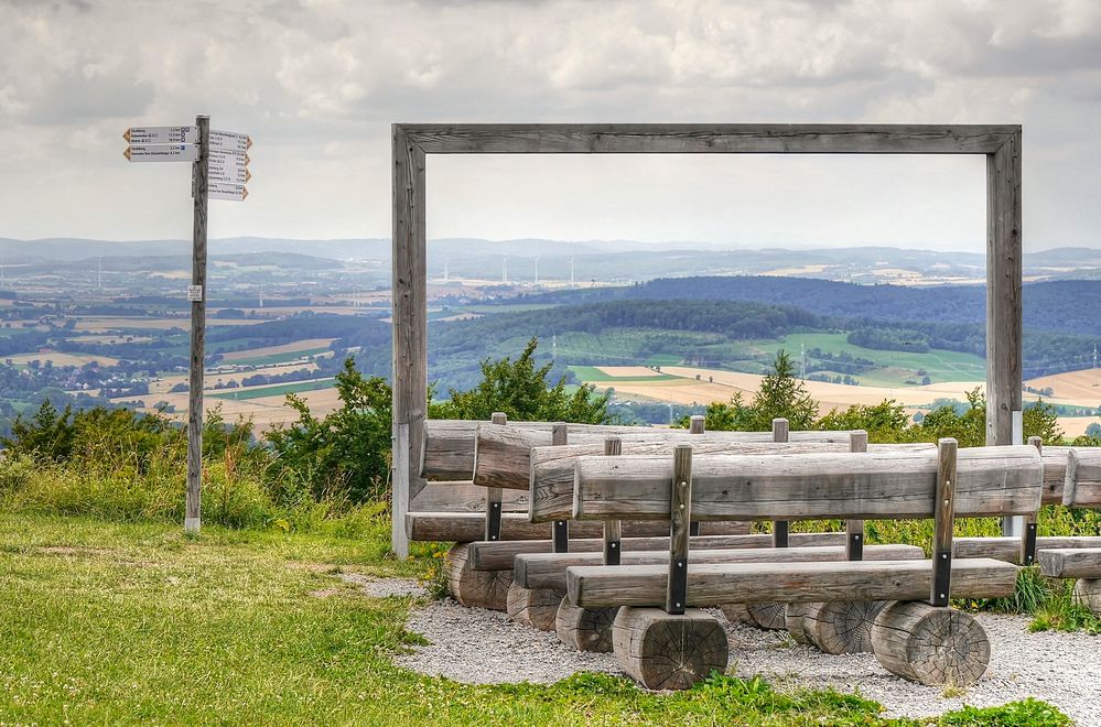 Blick vom Köterberg ins Lipper Bergland Foto & Bild | natur, landschaft ...