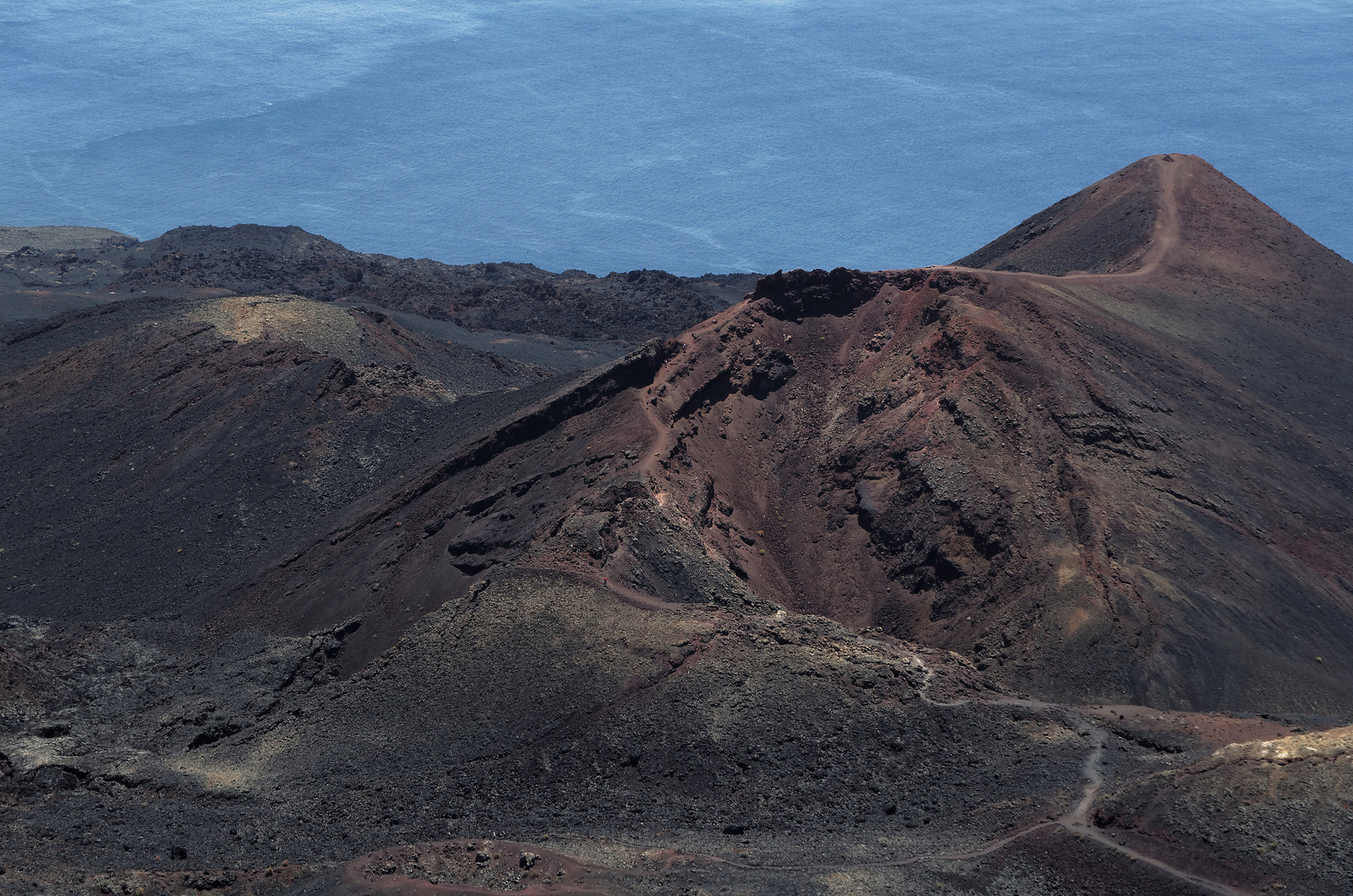 Blick vom San Antonio auf den Vulkan Teneguia, La Palma, Mai 2012 Foto ...