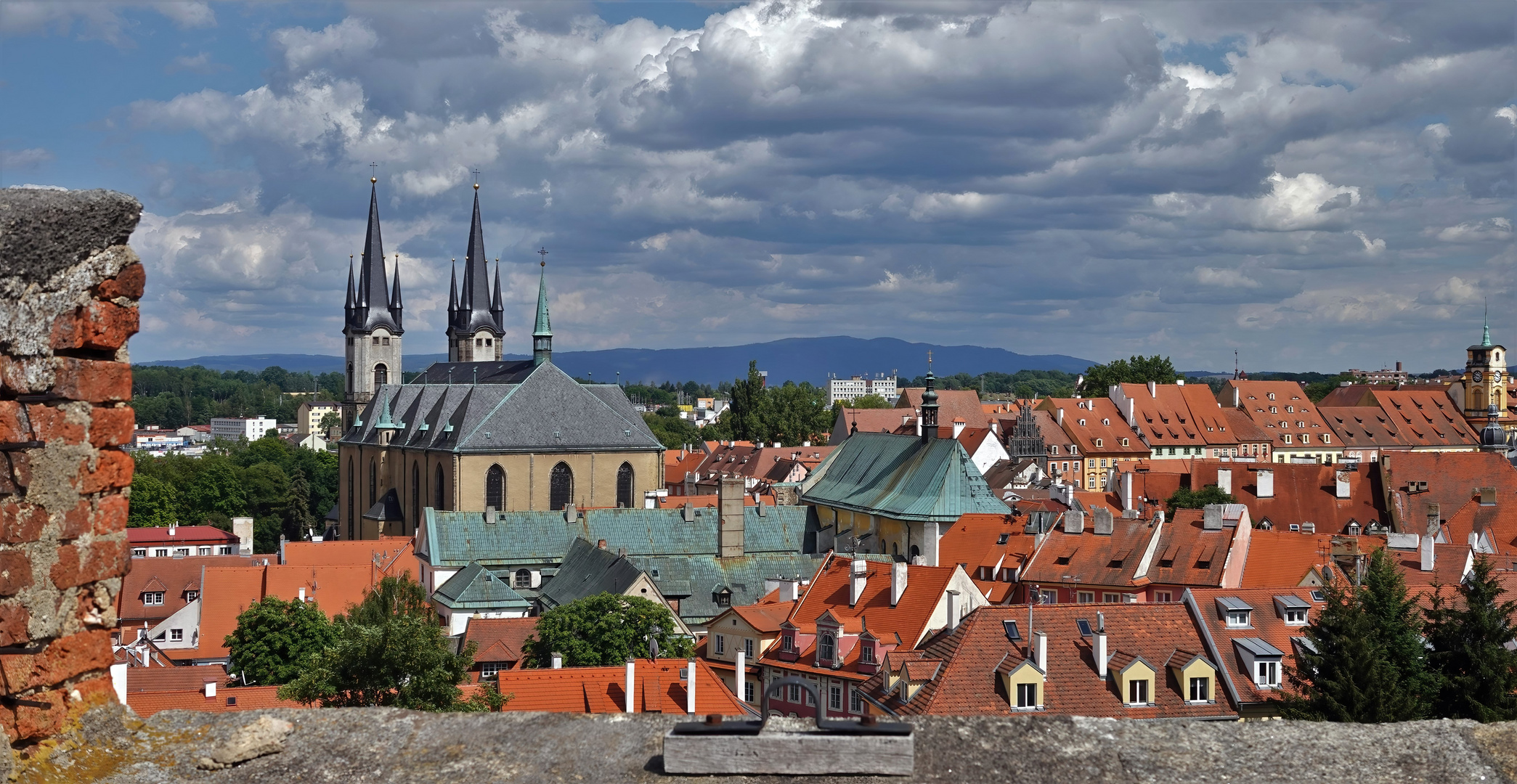 Blick von der Burg Cheb/Eger Foto & Bild | architektur, europe, czech ...