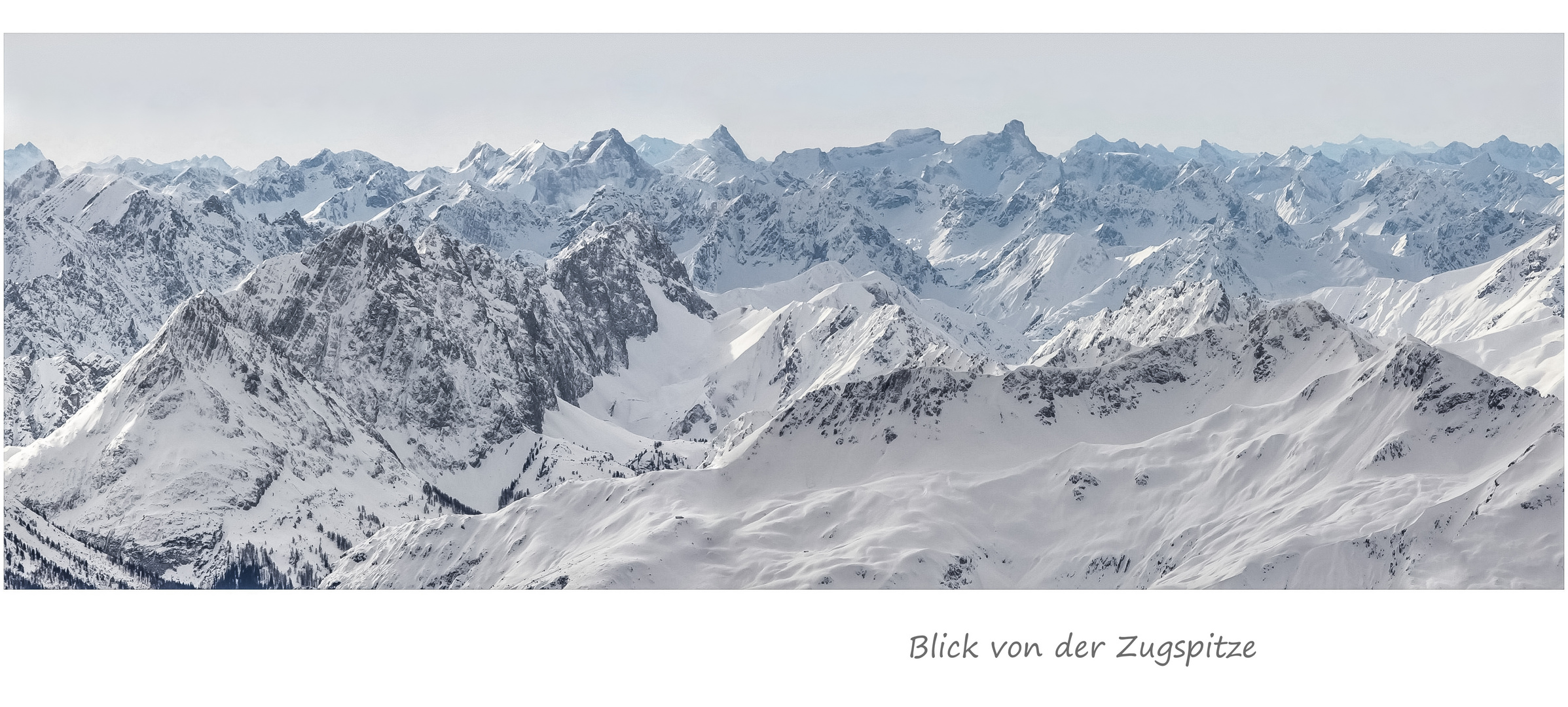 Blick von der Zugspitze (reload) 2. Version Foto & Bild | world ...