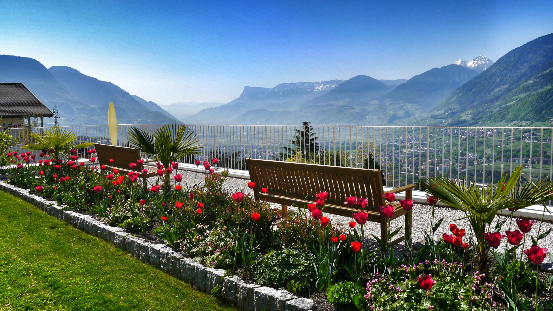 Blick von Dorf Tirol über Meran Foto & Bild | europe, italy, vatican ...