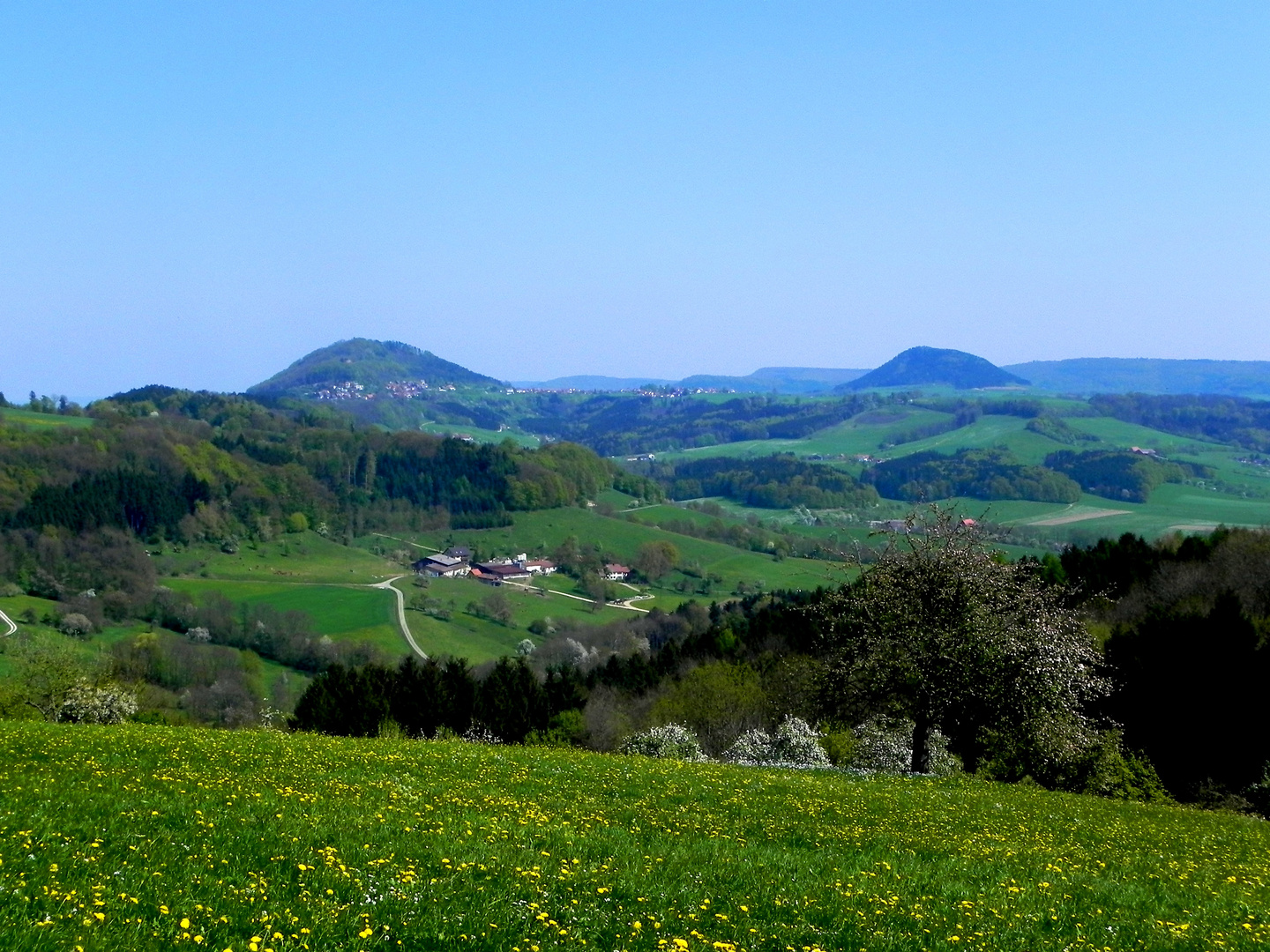 Blick von Hohenstaufen über Ottenbach Foto & Bild | landschaft, Äcker ...