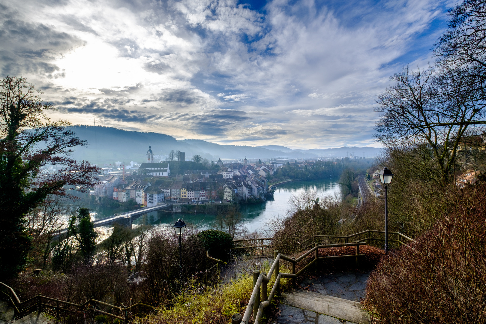 Blick von Laufenburg auf Laufenburg Foto & Bild | architektur, europe ...