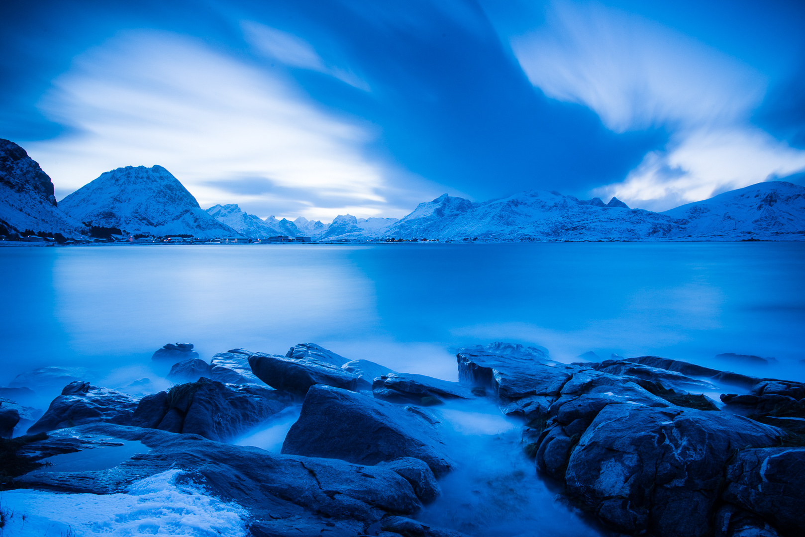 blue hour Foto & Bild | europe, scandinavia, norway Bilder auf ...
