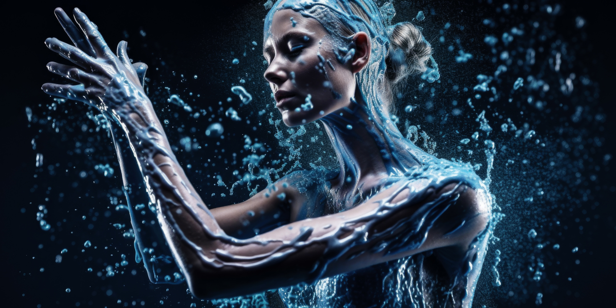 Blue Water Foto & Bild | ki - archiv, digiart, ki Bilder auf fotocommunity