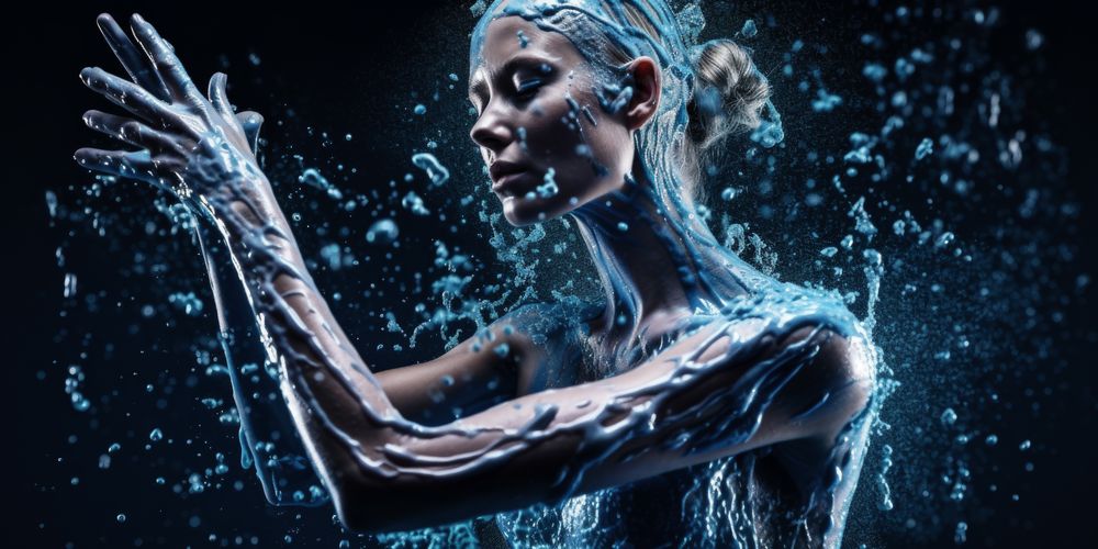 Blue Water Foto & Bild | ki - archiv, digiart, ki Bilder auf fotocommunity