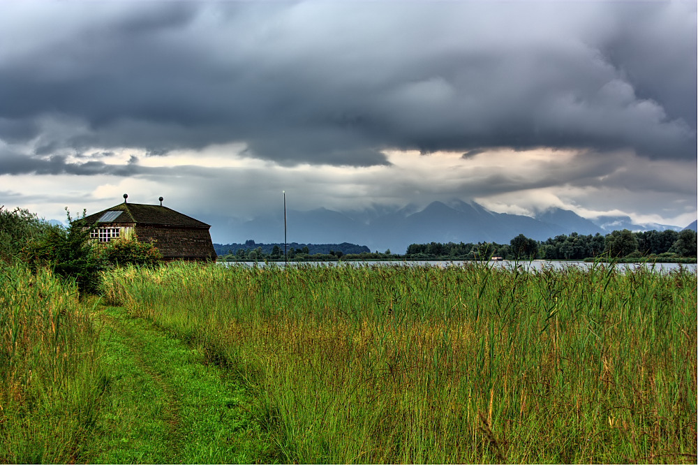 Bootshütte an der Schafwaschnerbucht - Quwer Foto & Bild | bearbeitungs ...