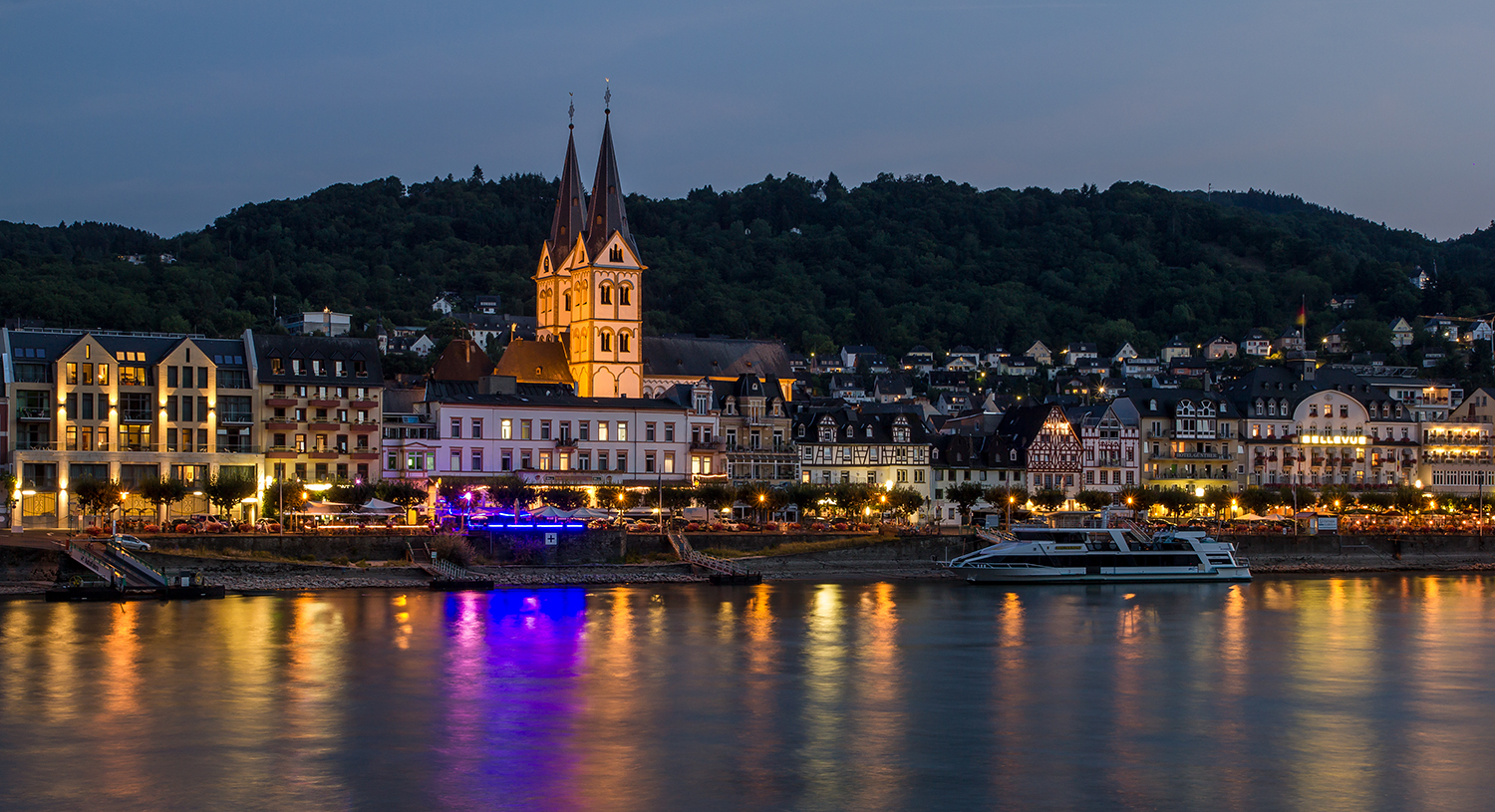 Boppard bei Nacht Foto & Bild | architektur, architektur bei nacht ...