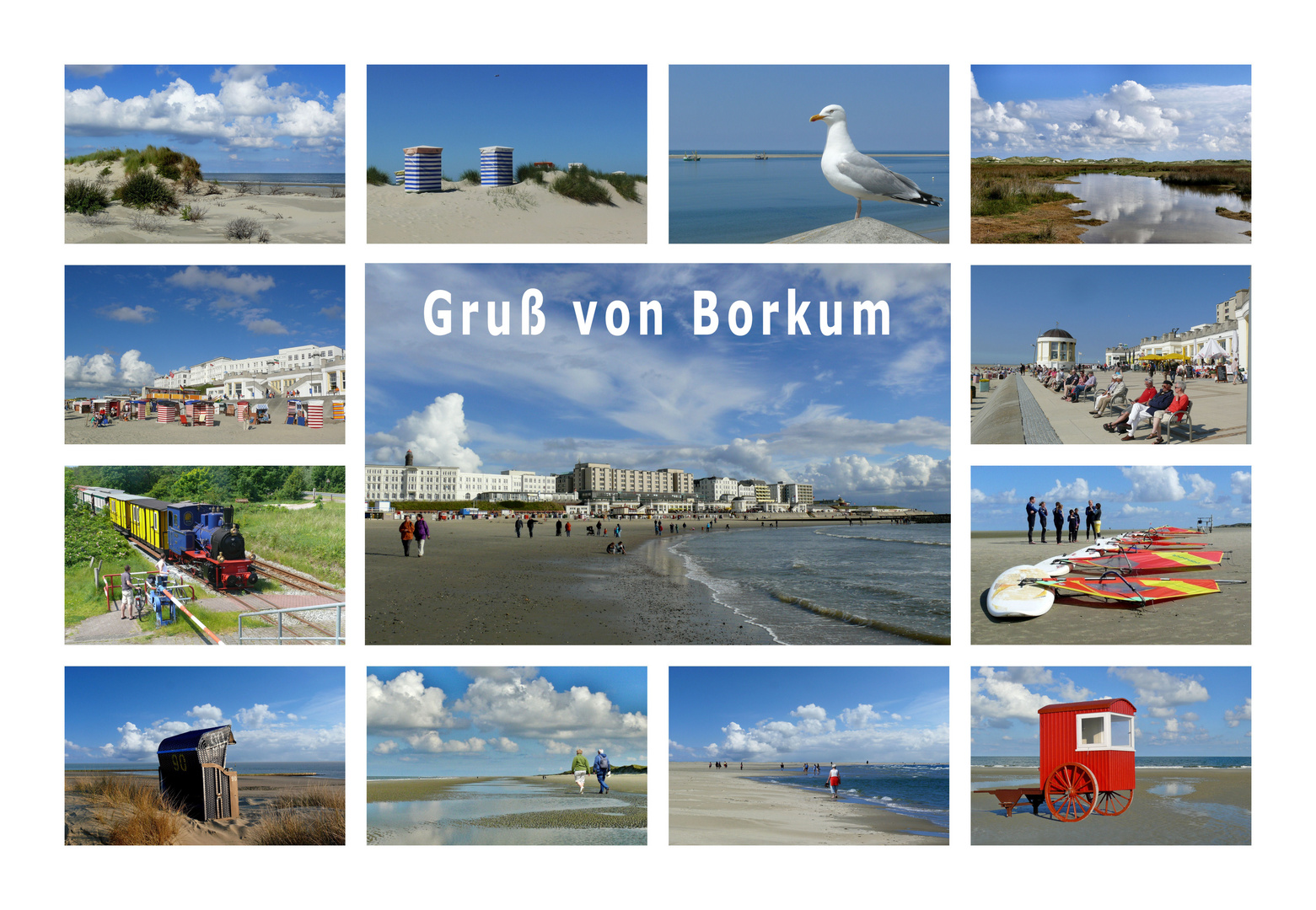 Borkum - Postkarte Foto & Bild | deutschland, europe, niedersachsen ...