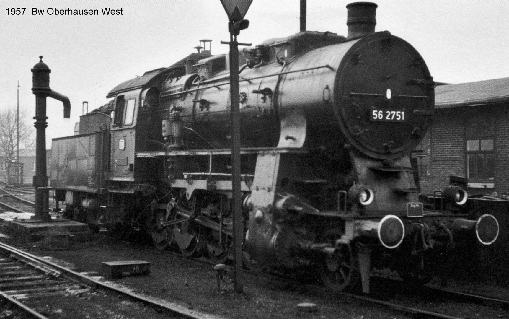 BR 56.2 im Bw Oberhausen-West Foto & Bild | historische eisenbahnen, db ...