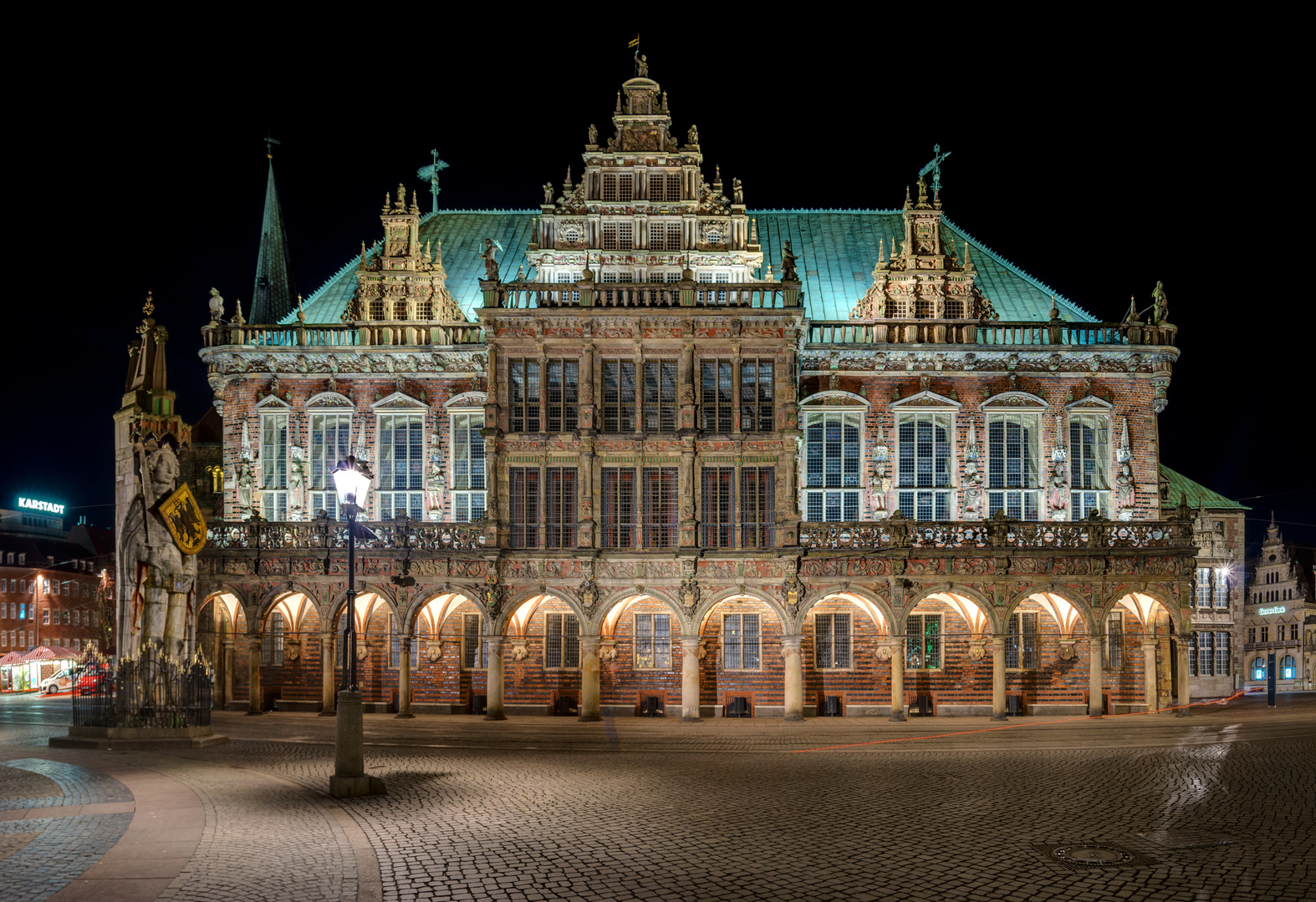 Bremer Rathaus Foto & Bild | architektur, architektur bei nacht ...