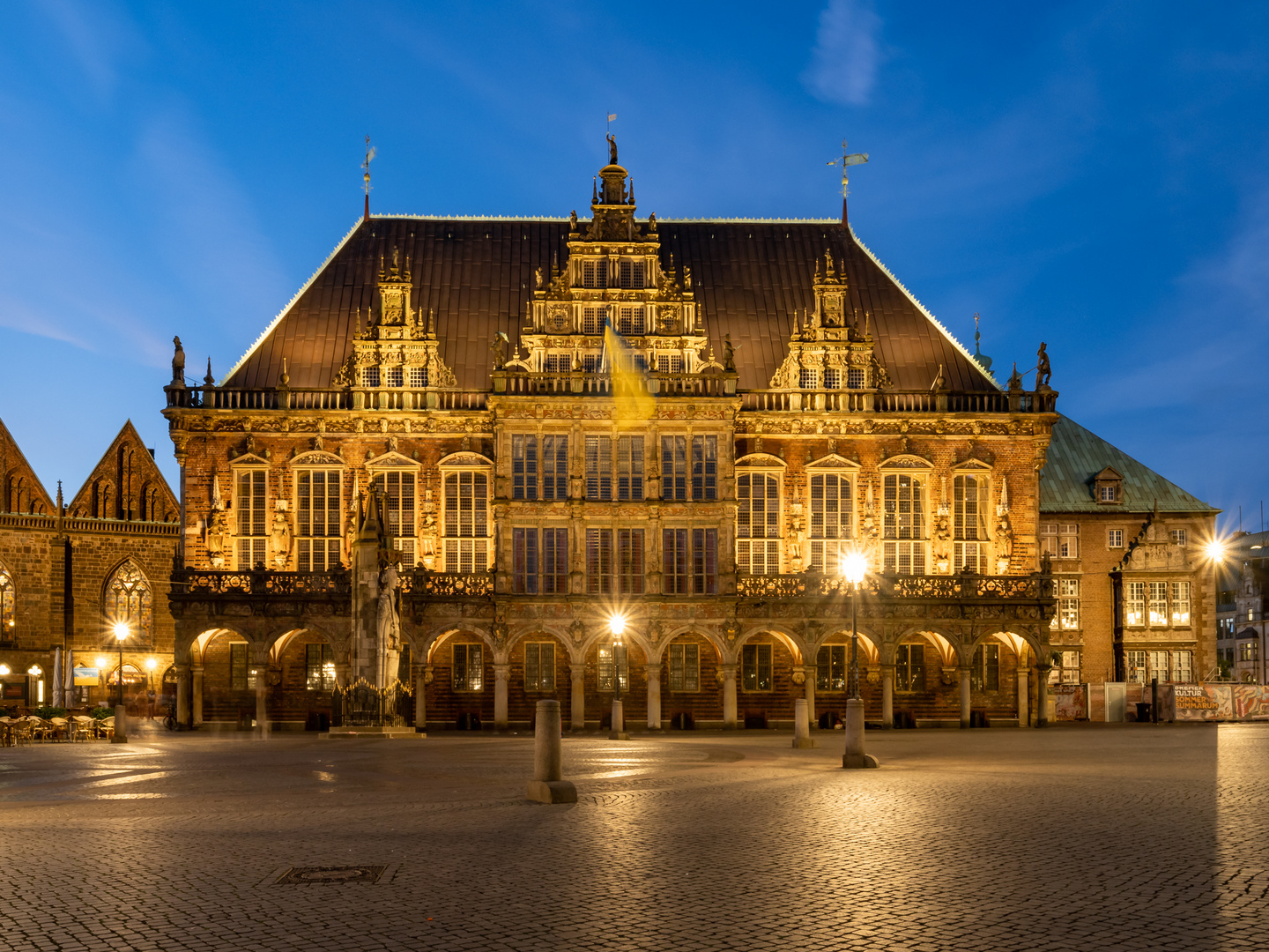 Bremer Rathaus zur blauen Stunde Foto & Bild | deutschland, europe ...