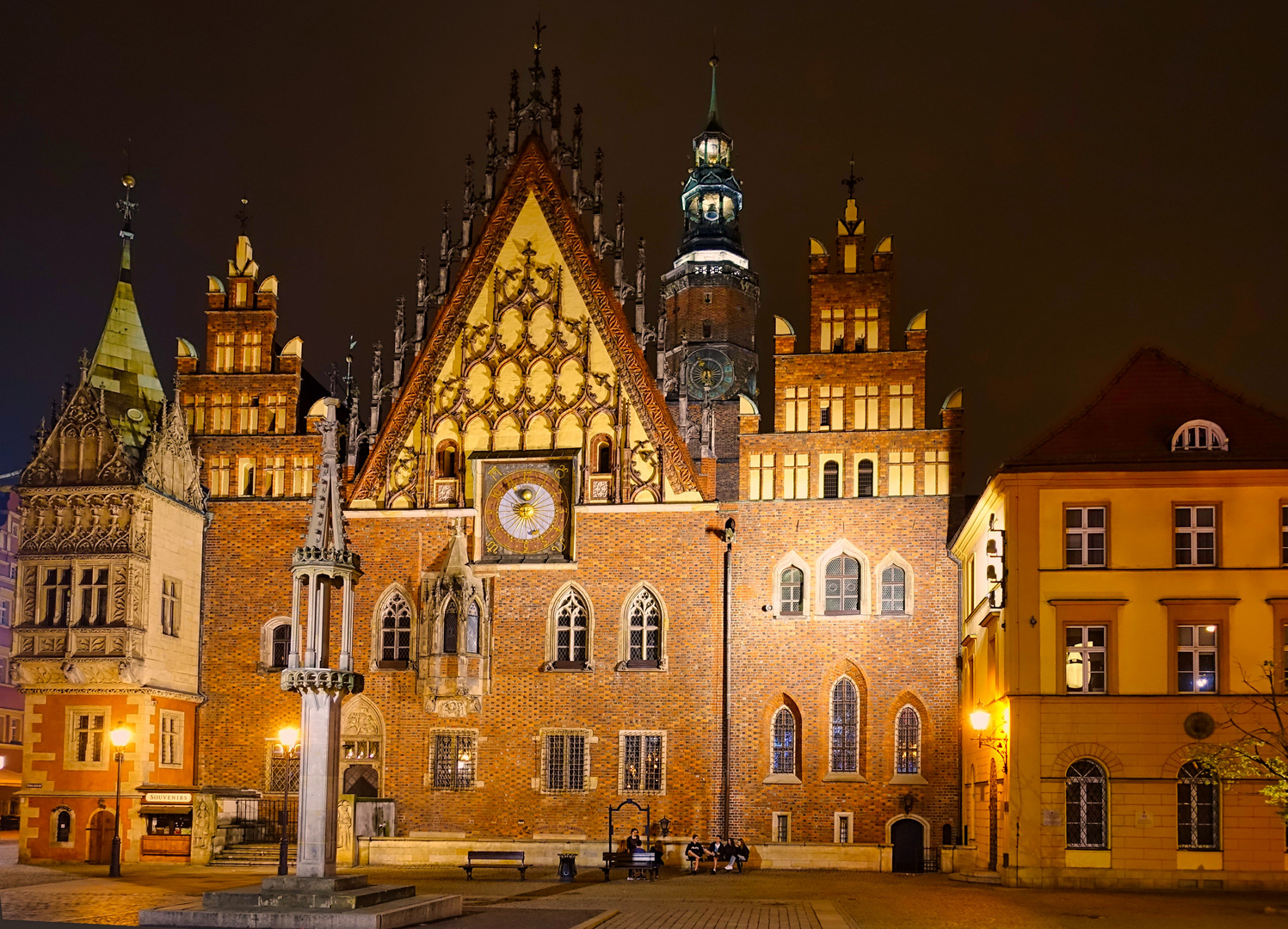 Breslau bei Nacht Foto & Bild | architektur, europe, jahreszeiten ...