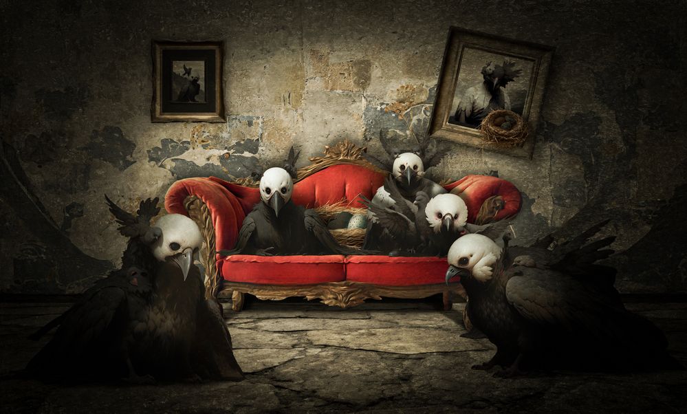 brutzeit Foto & Bild | ki - montagen, vogel-art, surreal Bilder auf fotocommunity