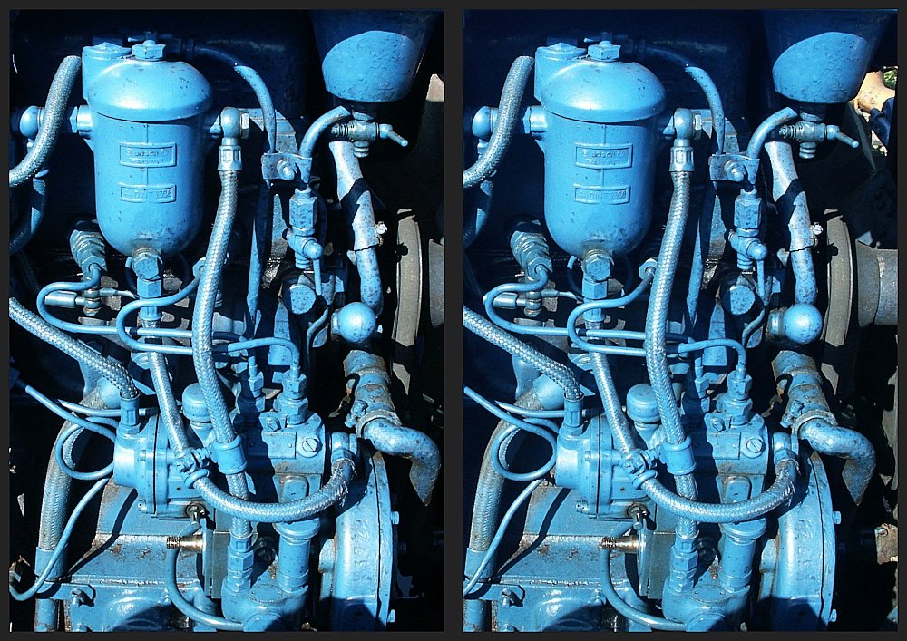 Bulldogmotor Foto & Bild | stereoskopische raumbilder, kreuzblick ...