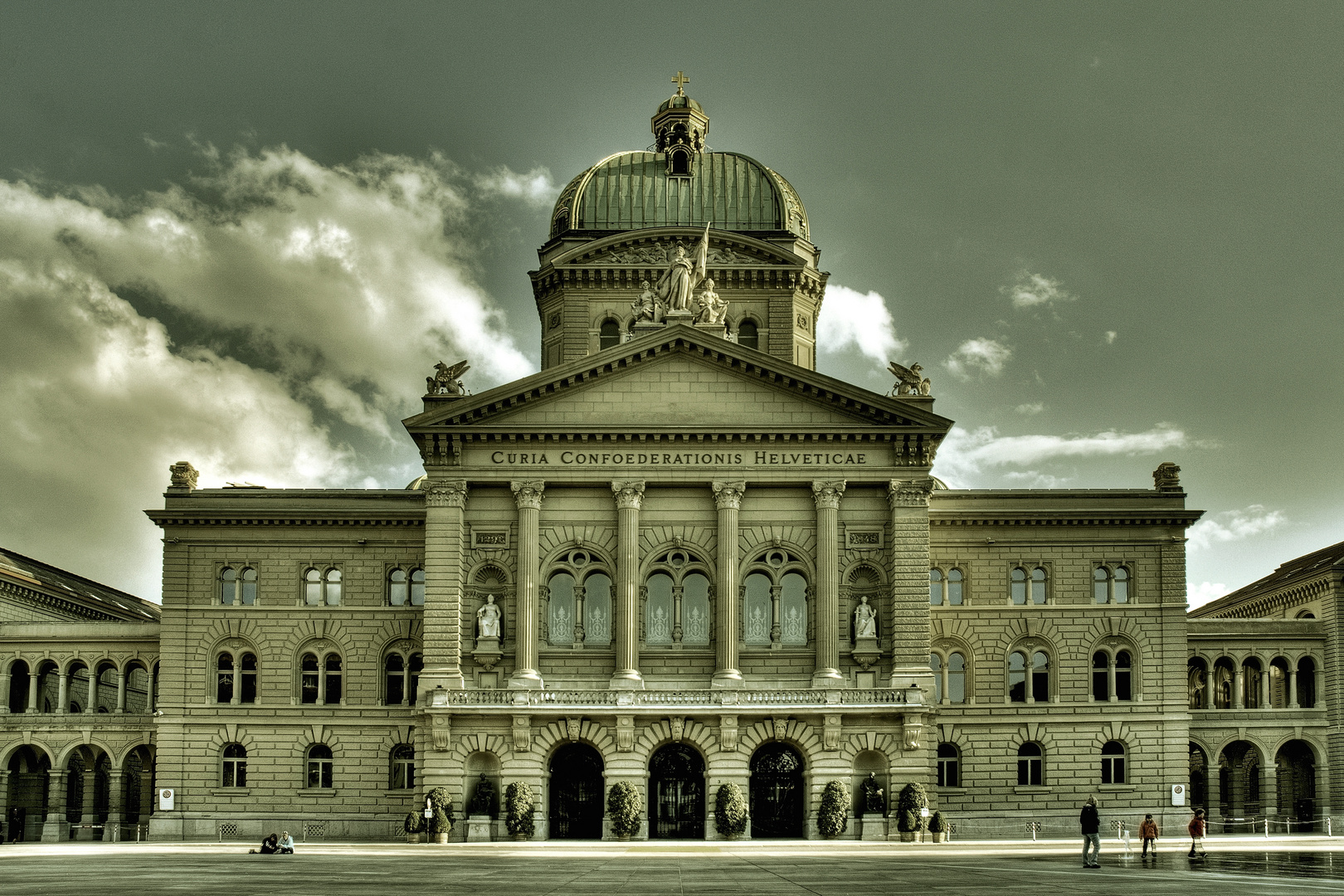 Bundeshaus Bern, HDR-Version Foto & Bild | architektur, stadtlandschaft, historisches Bilder auf ...