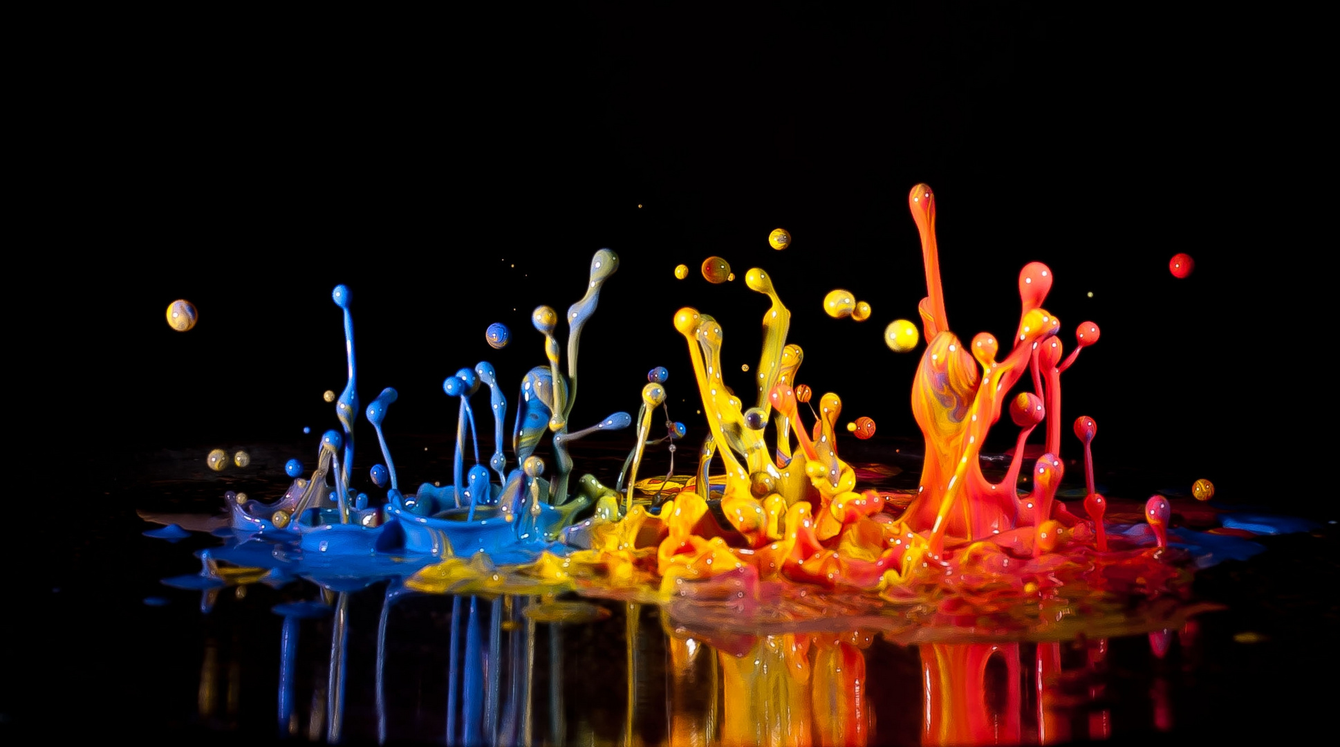 Buntes Durcheinander Foto & Bild | experimente, wasser, tropfen Bilder ...