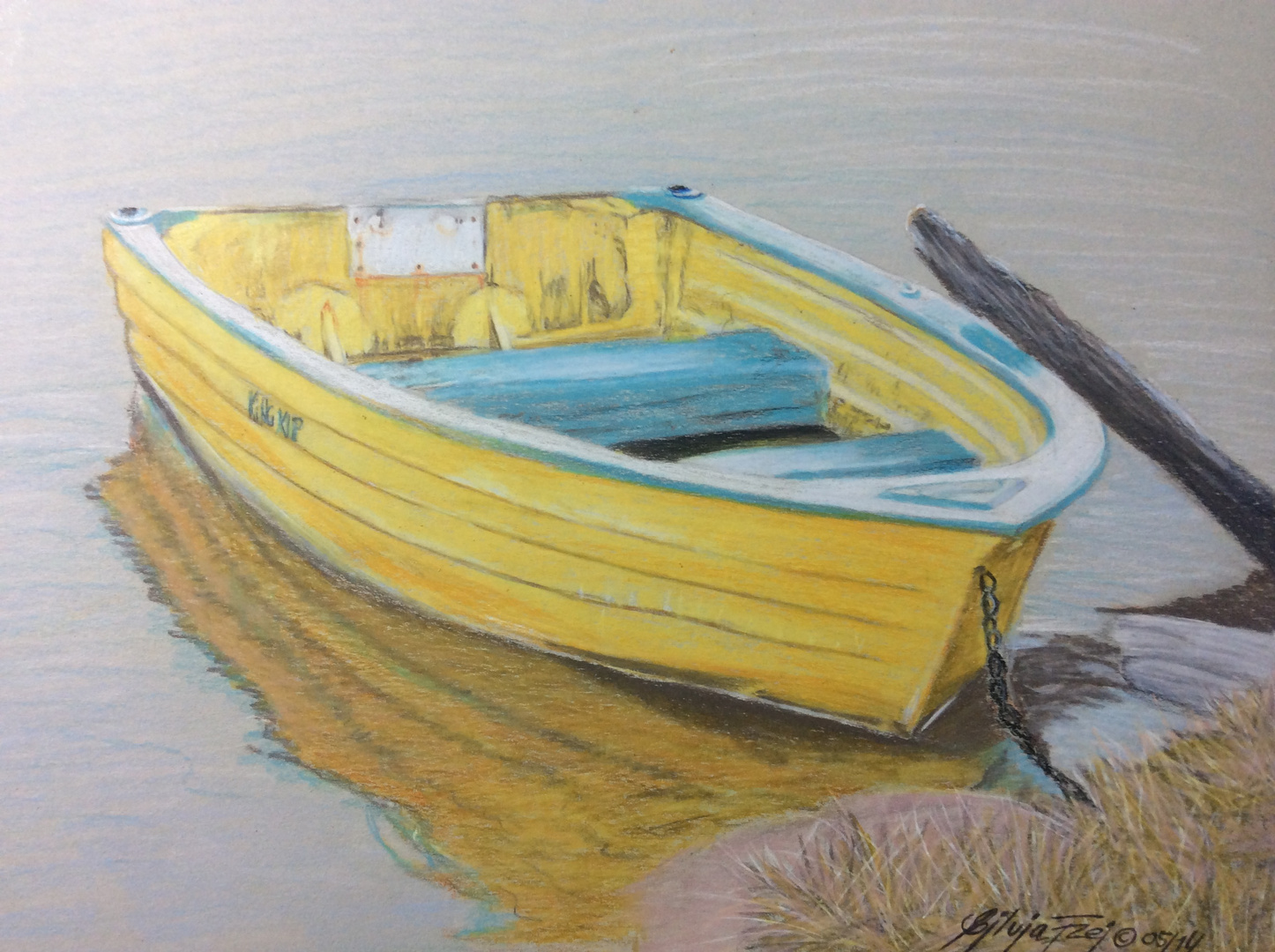 Buntstiftzeichnung Boot Foto & Bild | kunstfotografie & kultur, gemälde ...