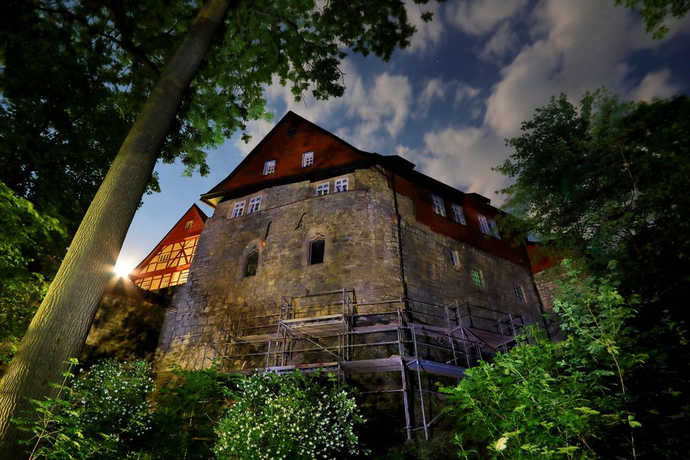 Burg Bodenstein bei Nacht Foto & Bild | architektur, architektur bei ...