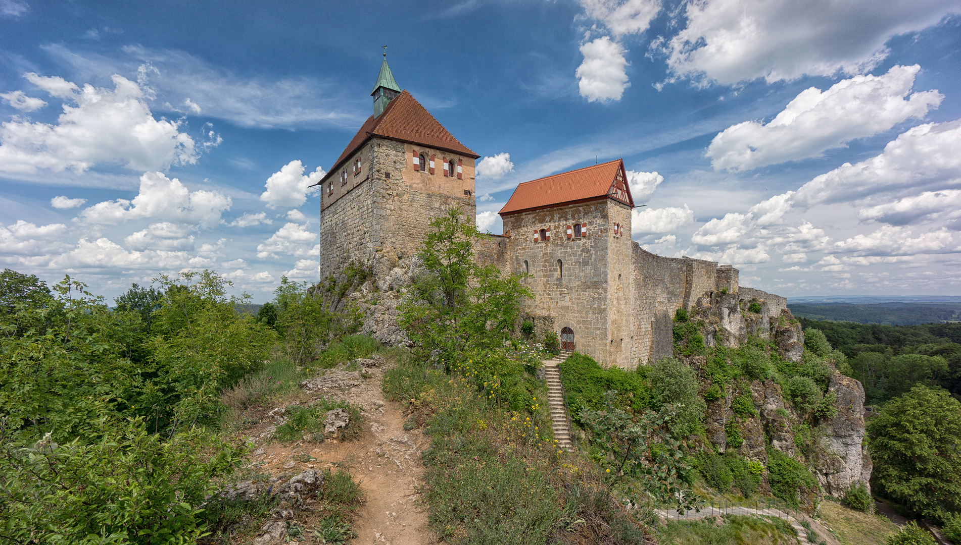 Burg Hohenstein Foto & Bild | natur, burg, landschaft Bilder auf ...