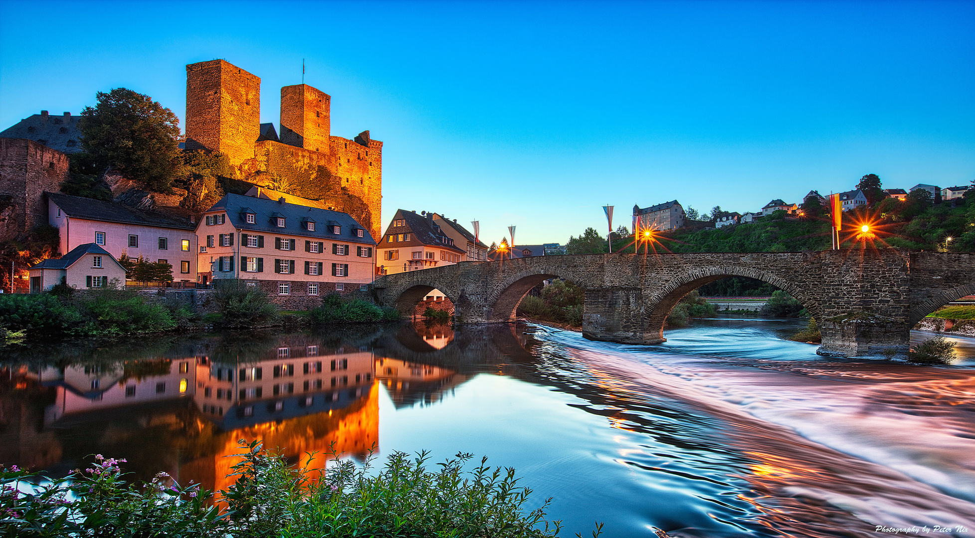 Burg Runkel & Lahn Brücke Foto & Bild | architektur, deutschland ...