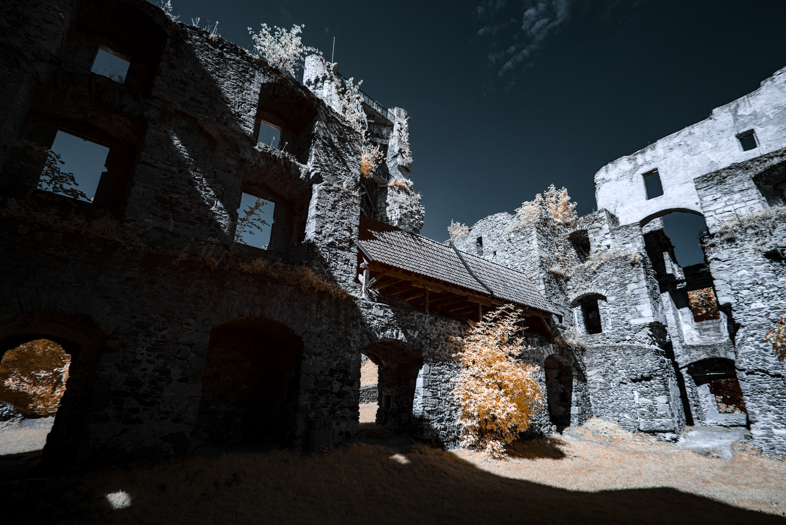 Burg Schaunberg III IR Foto & Bild | europe, Österreich, infrarot ...