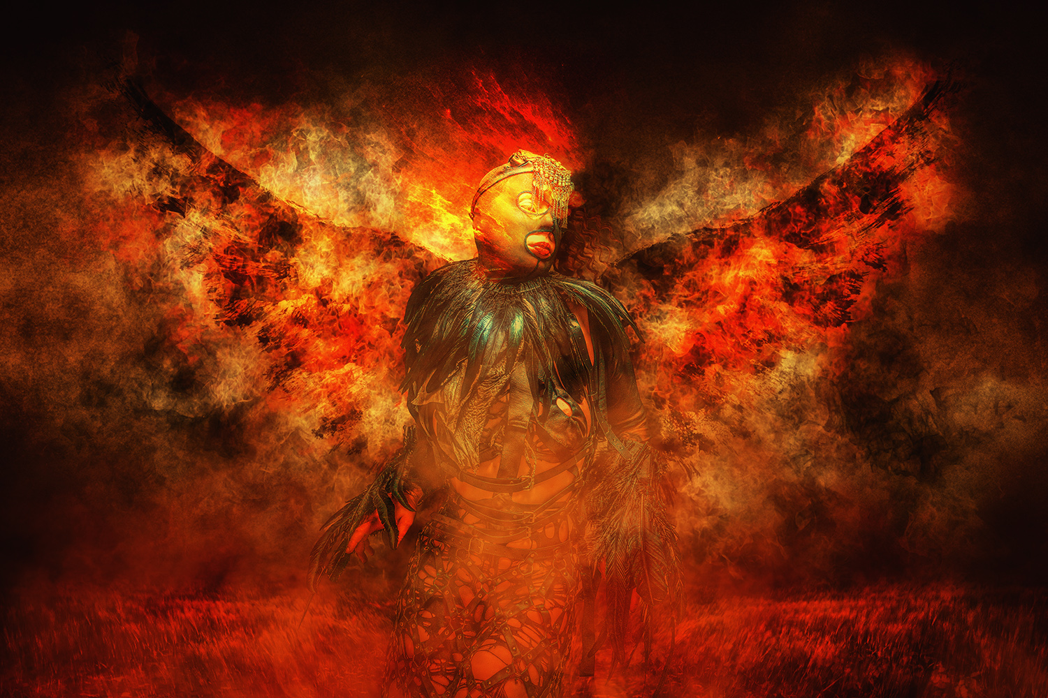 BURNING ANGEL Foto & Bild | erwachsene menschen, fotomontage, fantasy ...