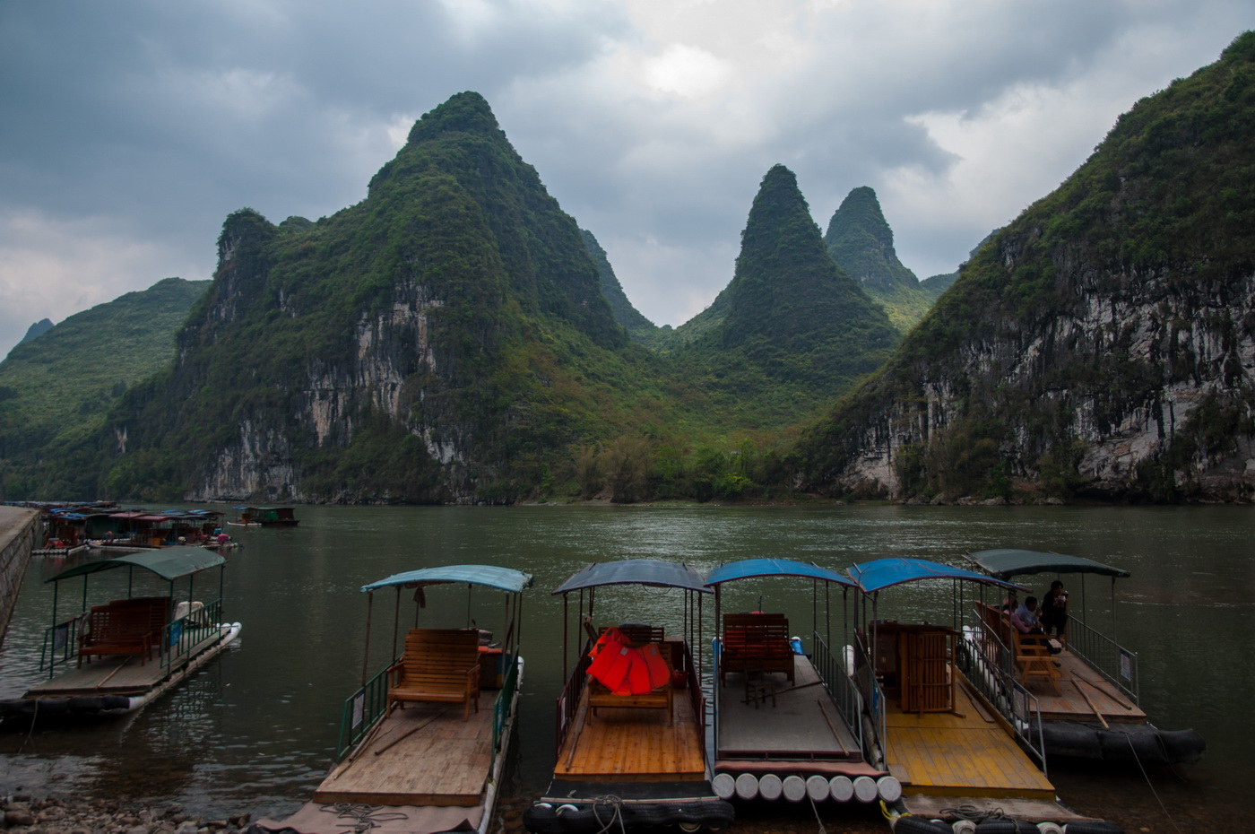 C0539 Bereit zur Floßfahrt auf dem Li-Fluss Foto & Bild | china, world ...