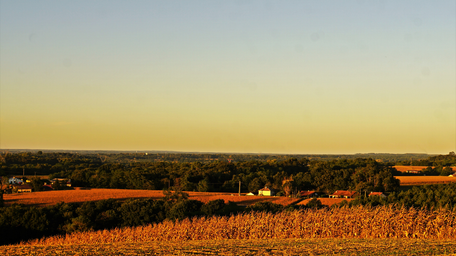 Campagne automnale en Chalosse.... photo et image | paysages, paysages ...