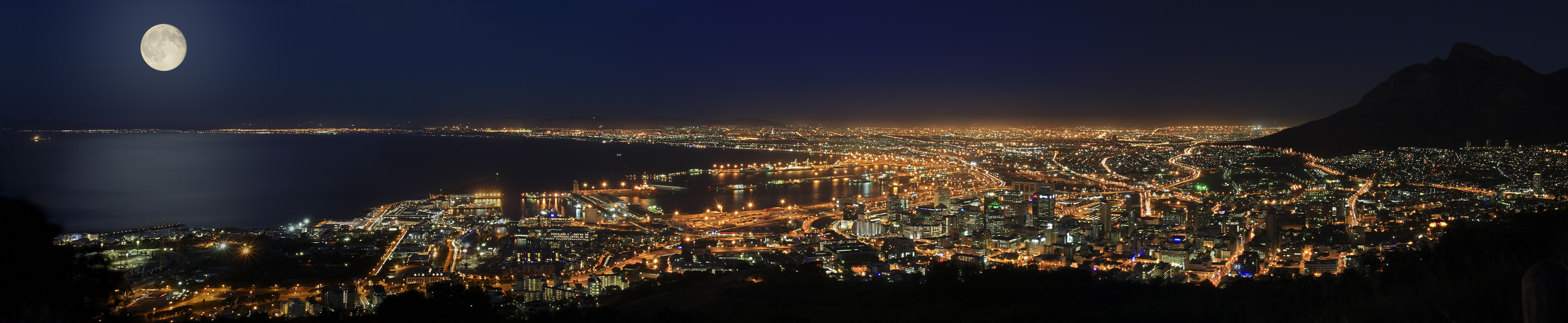 Cape Town by Night --- Foto & Bild | africa, southern africa, south ...