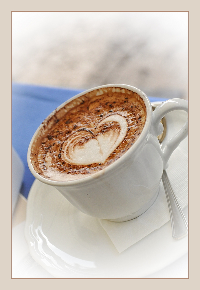 Cappuccino mit Herz Foto & Bild | europe, italy, vatican city, s marino ...