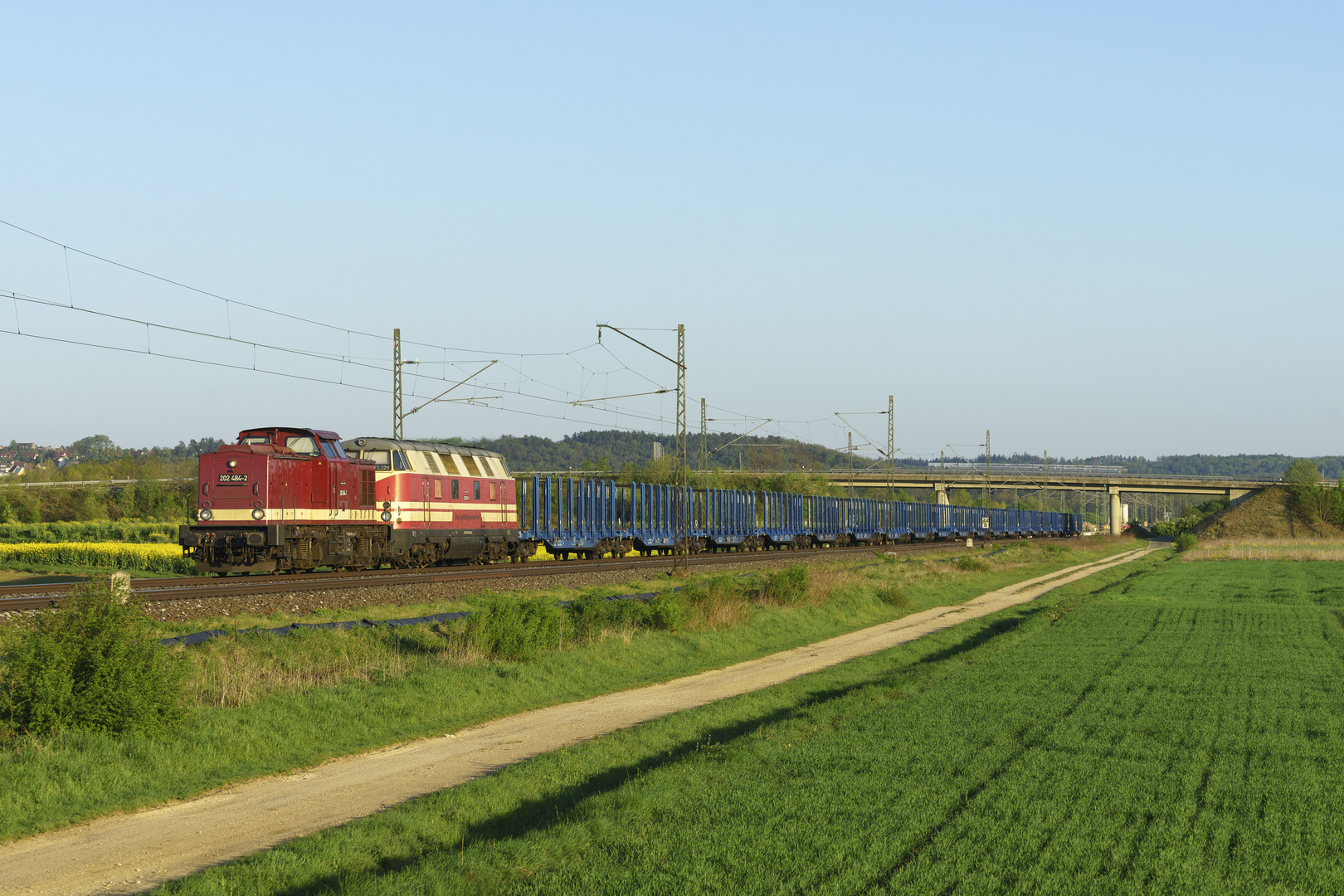 Cargo Logistik Rail-Service GmbH mit Leerholzzug Foto & Bild | züge ...