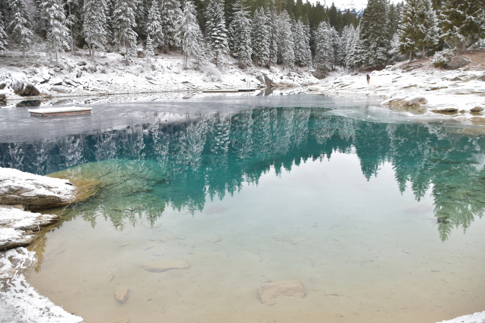 Caumasee Foto & Bild | jahreszeiten, winter, caumasee flims Bilder auf ...