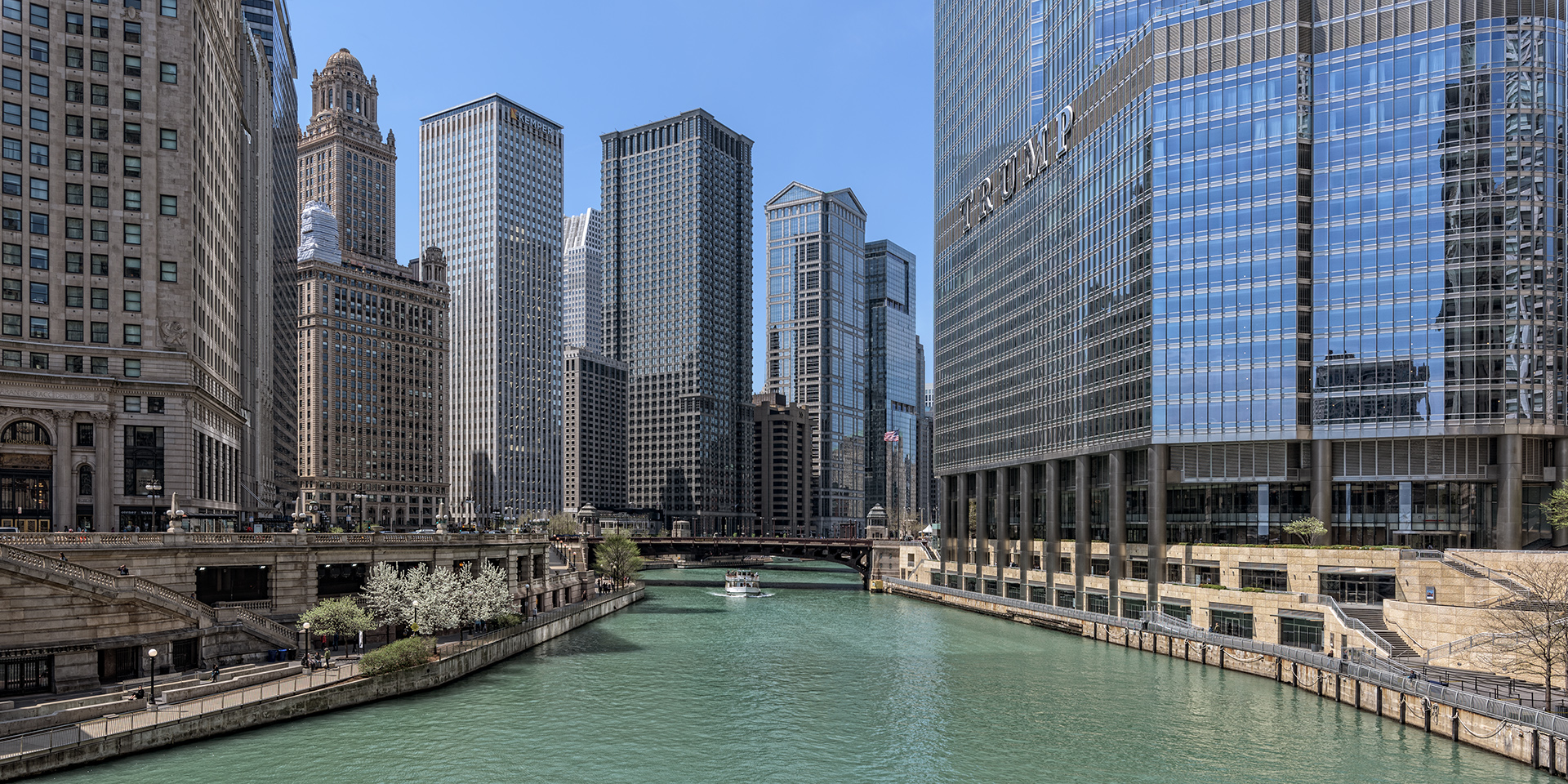 Chicago - Blick von der DuSable Bridge Foto & Bild | world, bridge ...