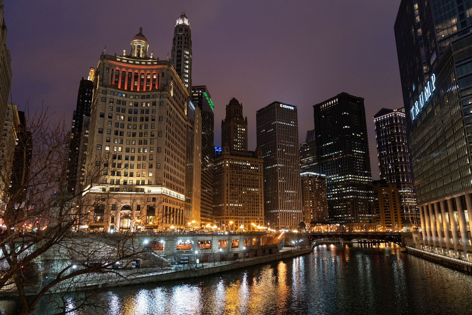 Chicago by night Foto & Bild | north america, united states, midwest ...