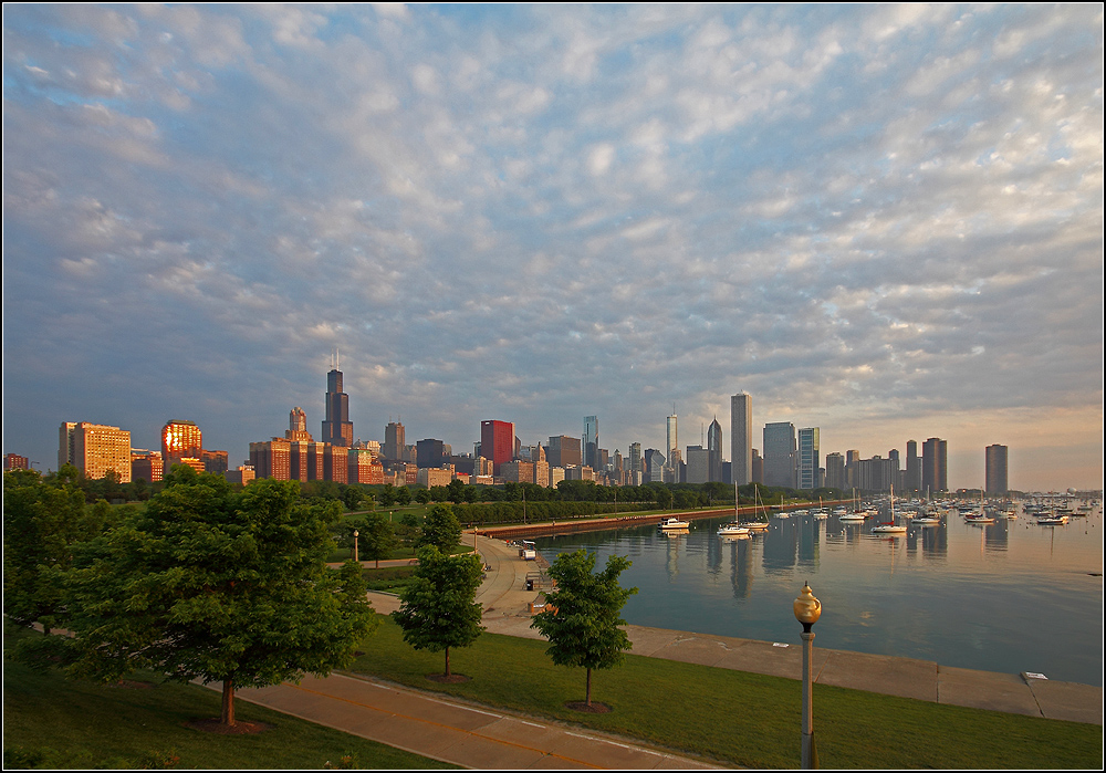 Chicago Sunrise Foto & Bild | north america, united states, midwest ...