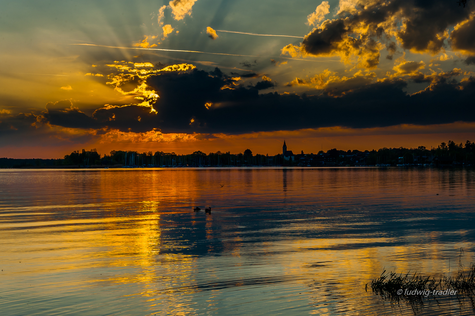 Chiemsee Foto & Bild | landschaft, bach, fluss & see, sonnenuntergang Bilder auf fotocommunity