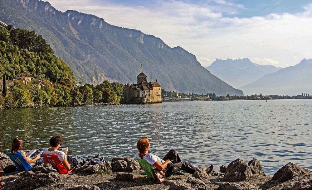 chillen am Schloss Chillon Foto & Bild | architektur, europe, schweiz ...