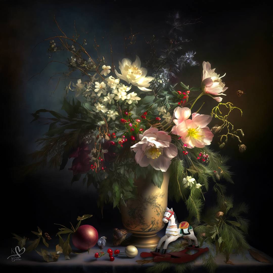 Christmas Flowers Foto & Bild | fotomontage, composing , art Bilder auf ...