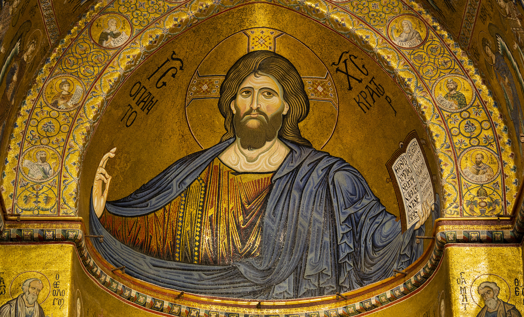 Christus Pantokrator in Monreale Foto & Bild | italy, world, religion Bilder auf fotocommunity