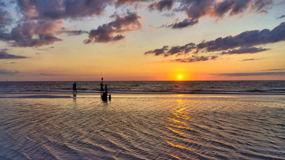 Clear water beach Sunset Foto & Bild | clearwater sunset, world Bilder ...